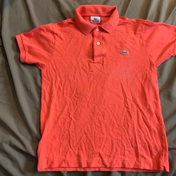 Lacoste | Shirts | Mens Lacoste Size 2 Peach Golf Polo Shirt | Poshmark